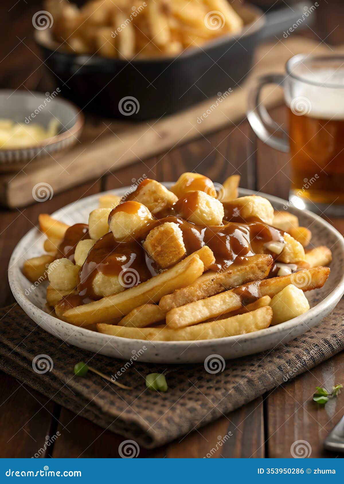 Savory Poutine Design Celebrating La Poutine Week Featuring Crispy ...