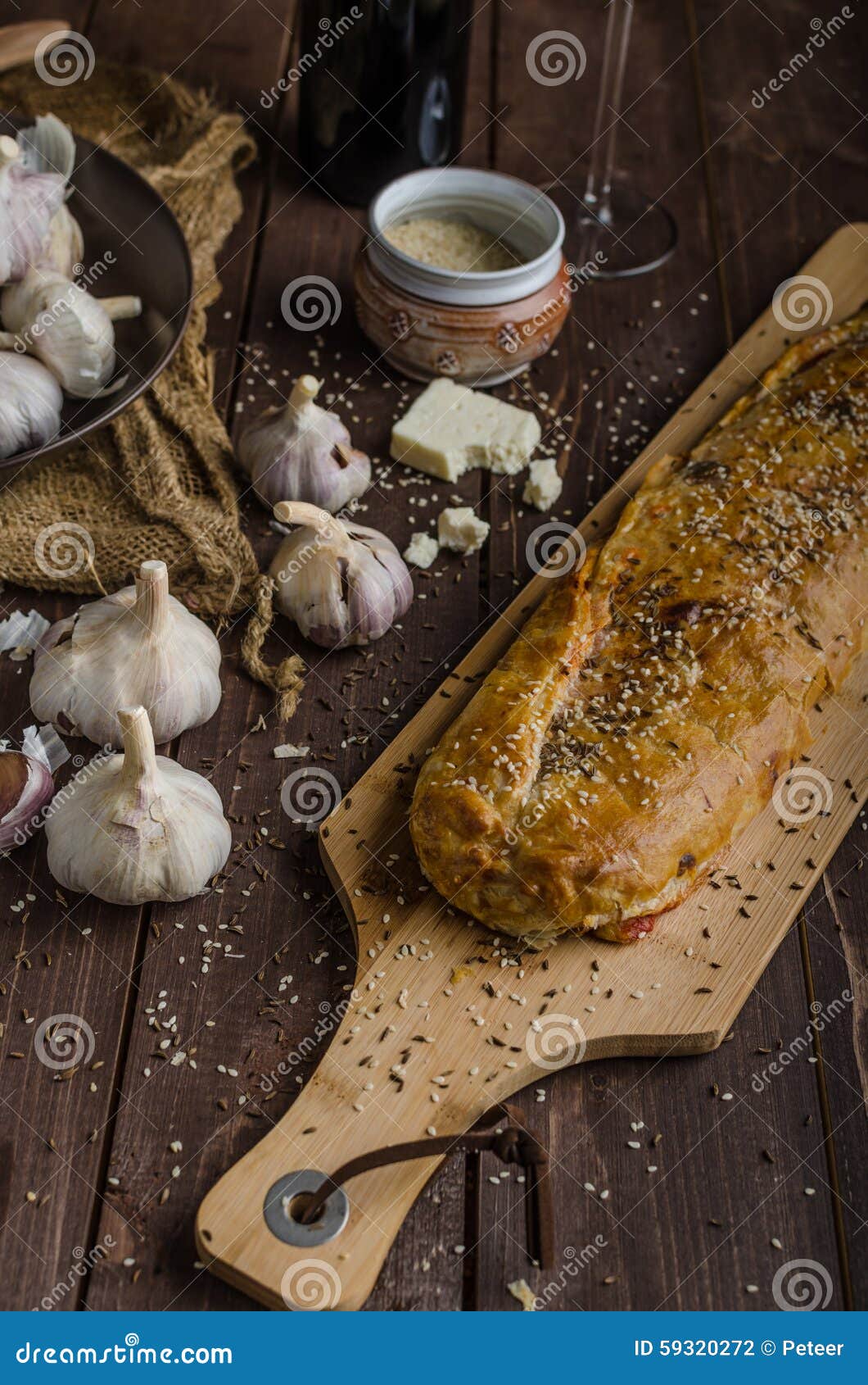 Savory strudel stock photo. Image of french, homemade - 59320272