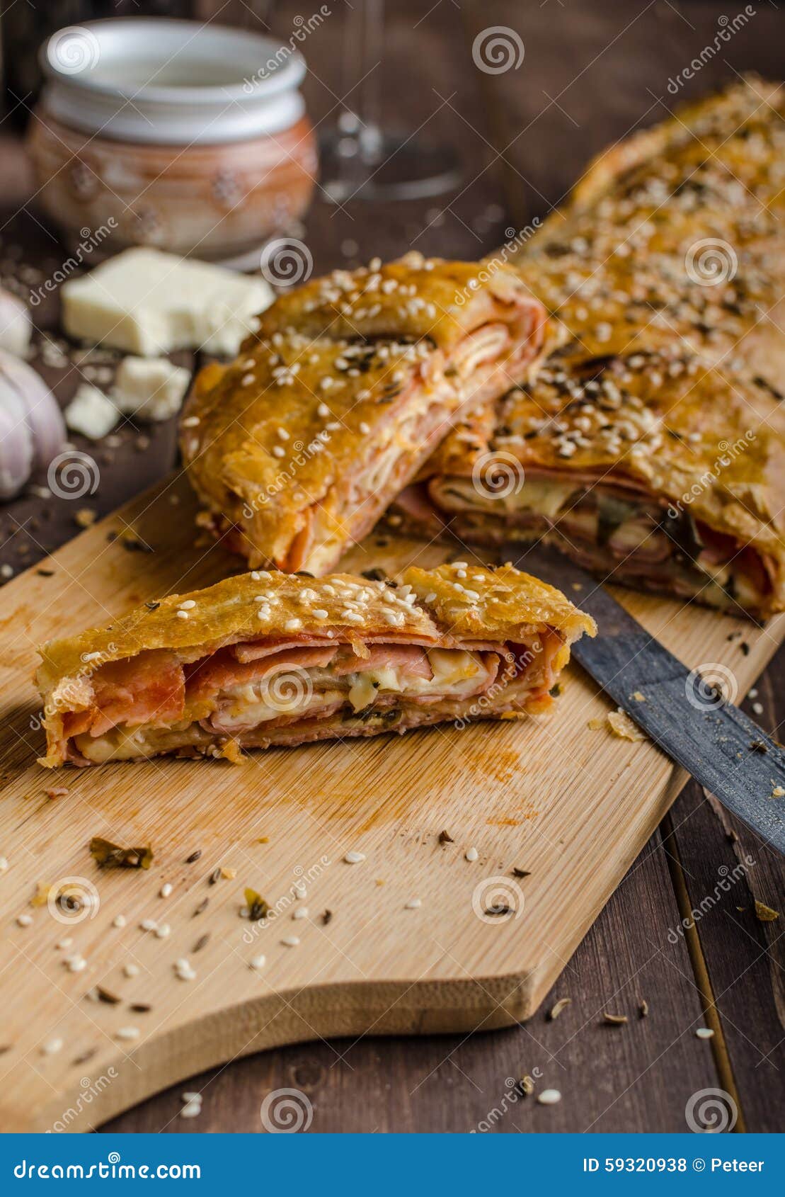 Savory strudel stock photo. Image of kitchen, appetizer - 59320938