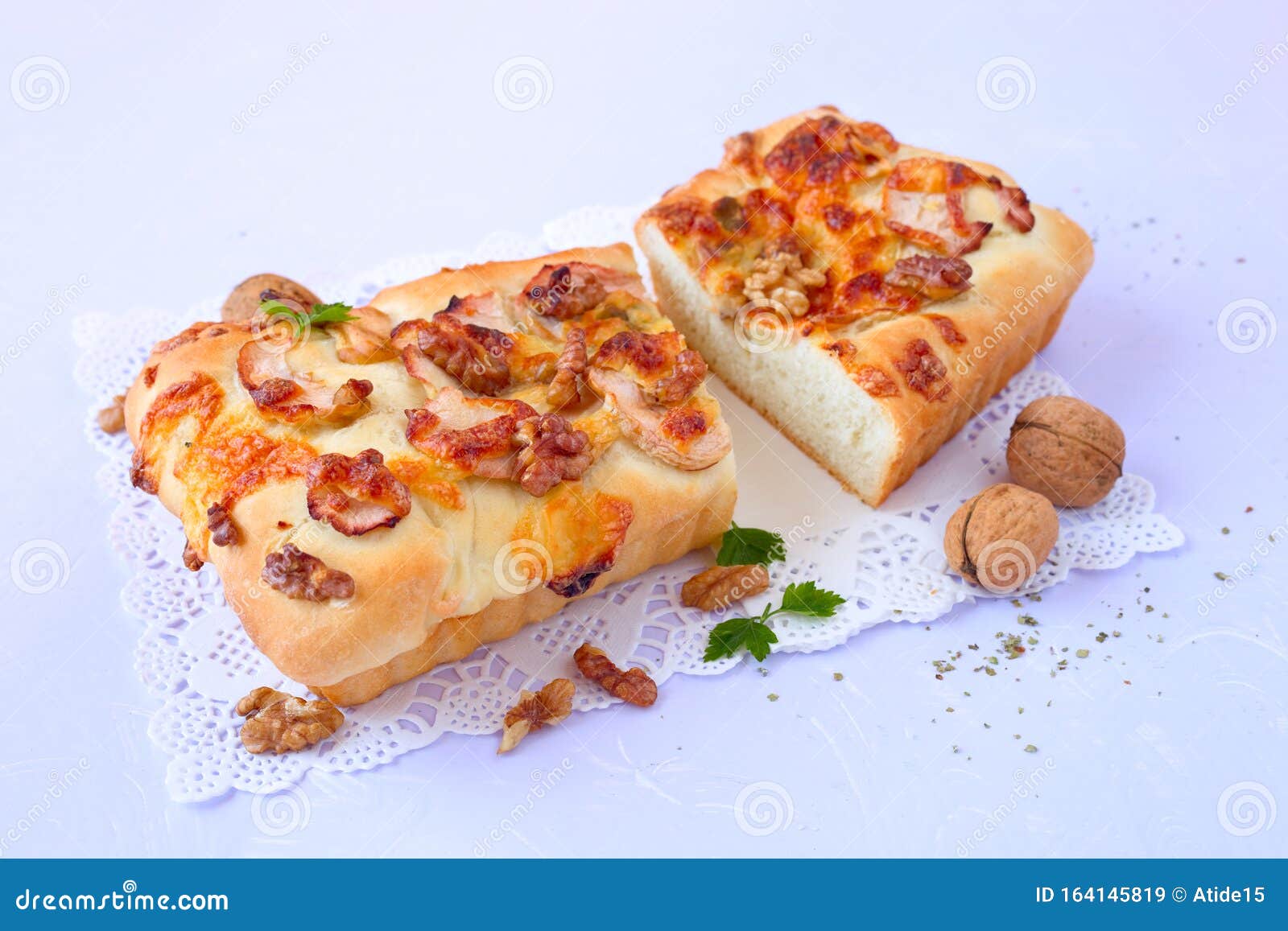 Savory yeast cake stock image. Image of copy, savory - 164145819