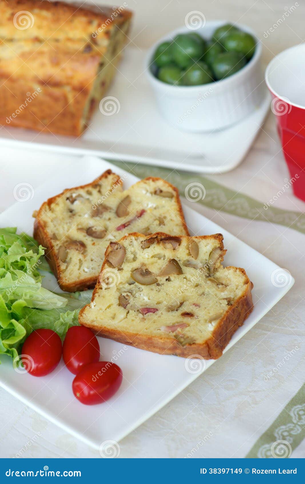 Savoury cake plate stock image. Image of olives, cold - 38397149