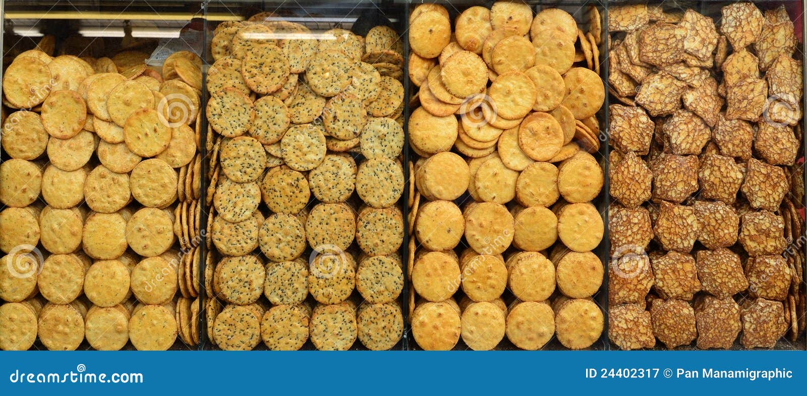 Savoury Round Crackers Biscuits Stock Image - Image of crackers ...