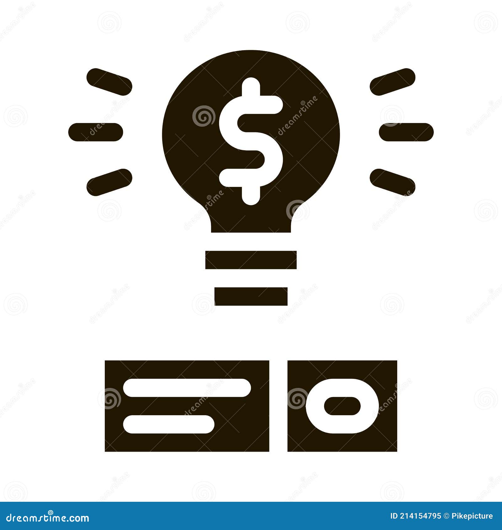 Savvy Data Storage Solution Icon Vector Glyph Illustration Stock Vector ...