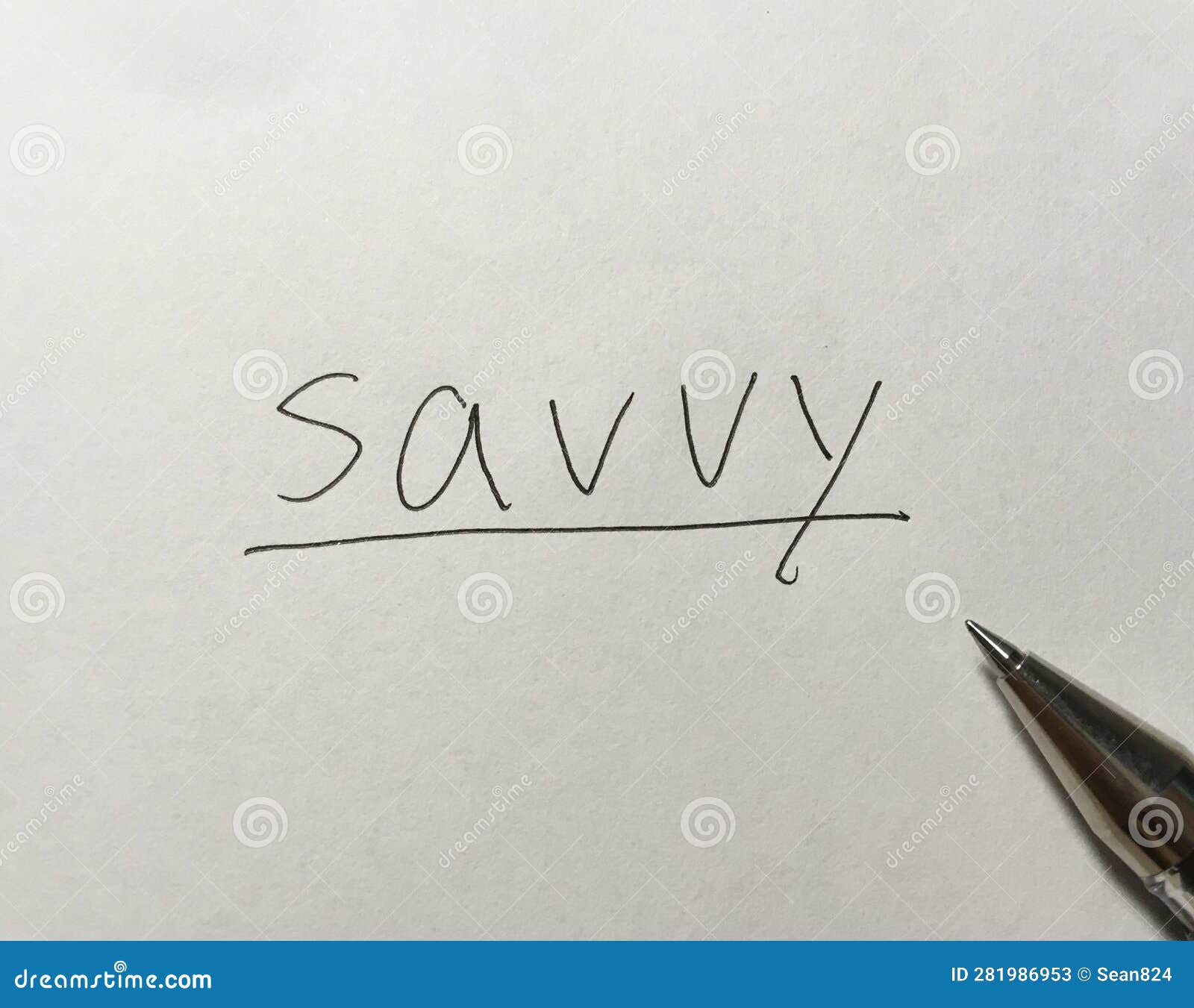 Savvy stock image. Image of text, concept, sign, handwriting - 281986953