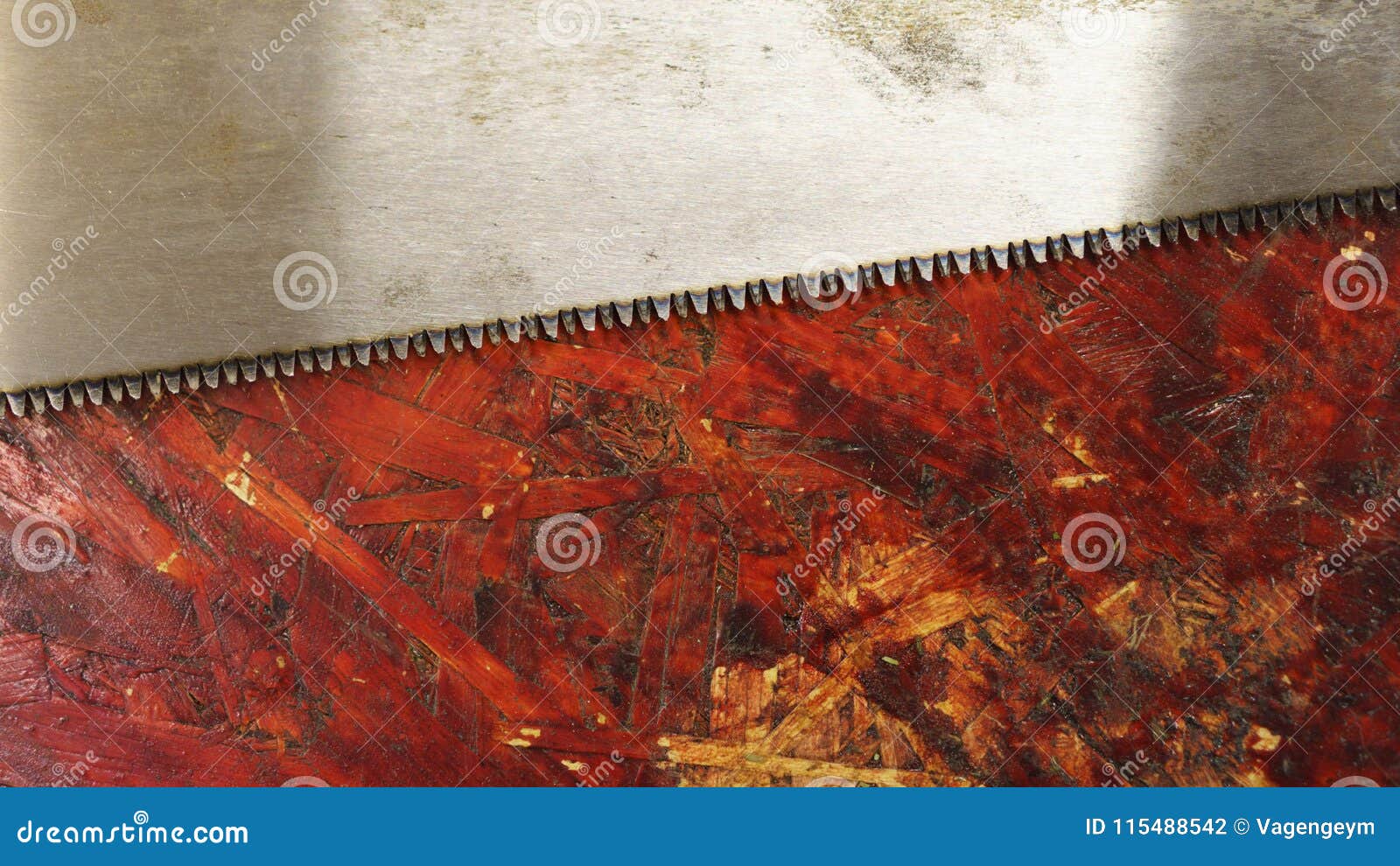 Saw on bench stock photo. Image of construction, grunge - 115488542