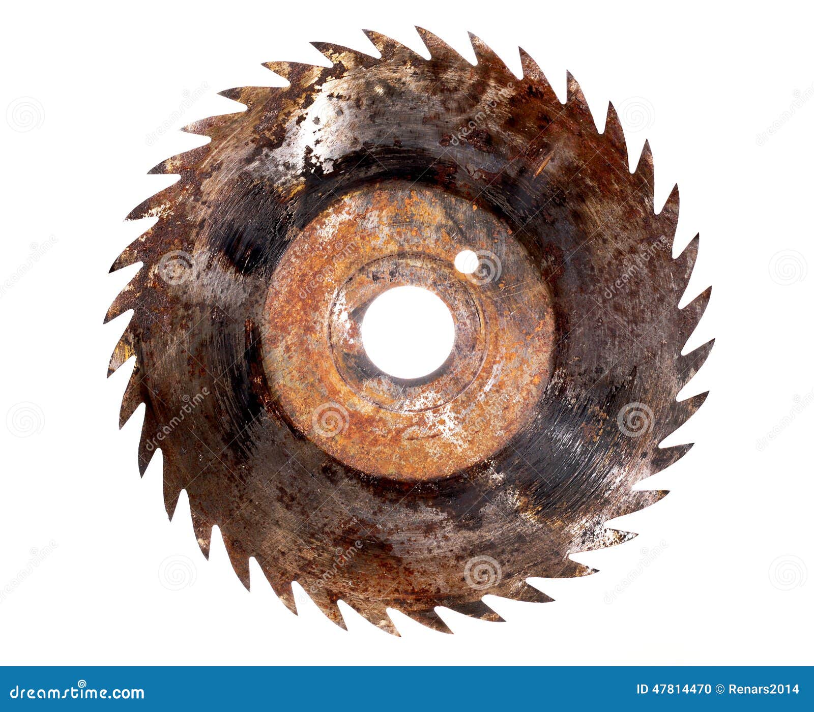 Saw Blade Circular Rusted Isolated Sharp Stock Photo - Image of ...