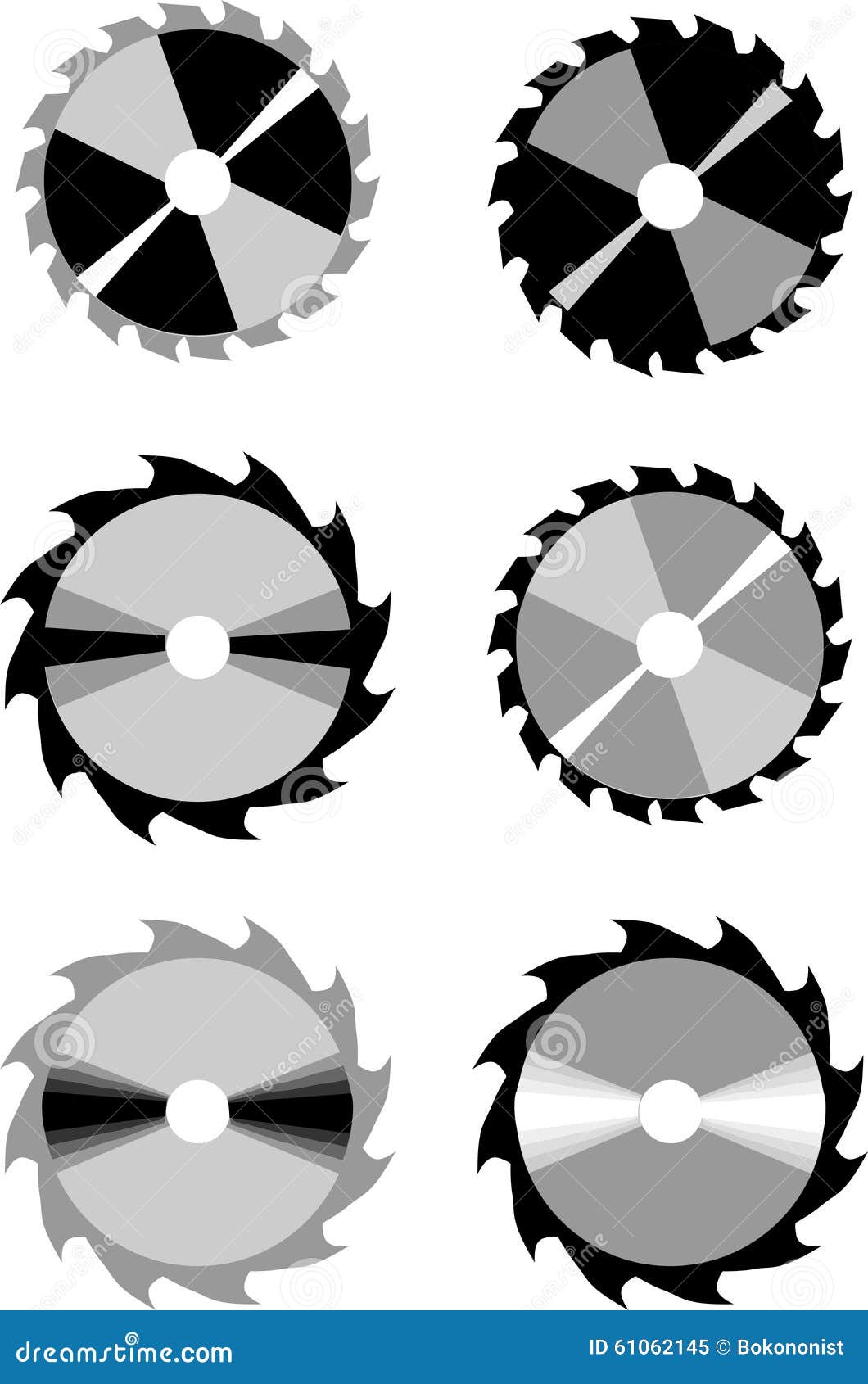 Saw blade stock vector. Illustration of blade, circle - 61062145