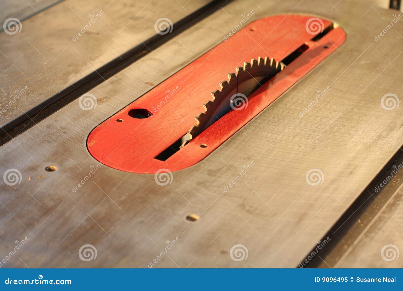 Saw blade on a table saw stock image. Image of tool, carbide - 9096495