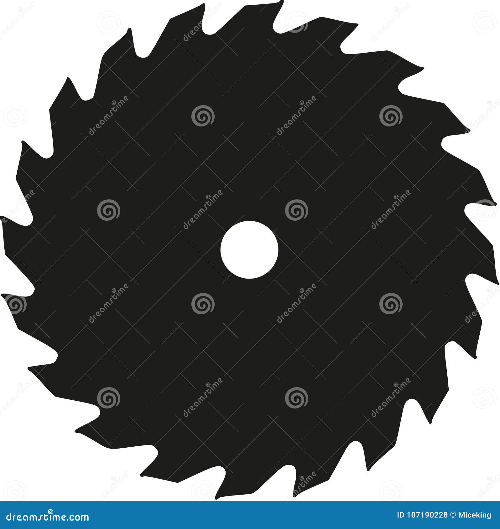 Saw blade vector stock vector. Illustration of logo - 107190228