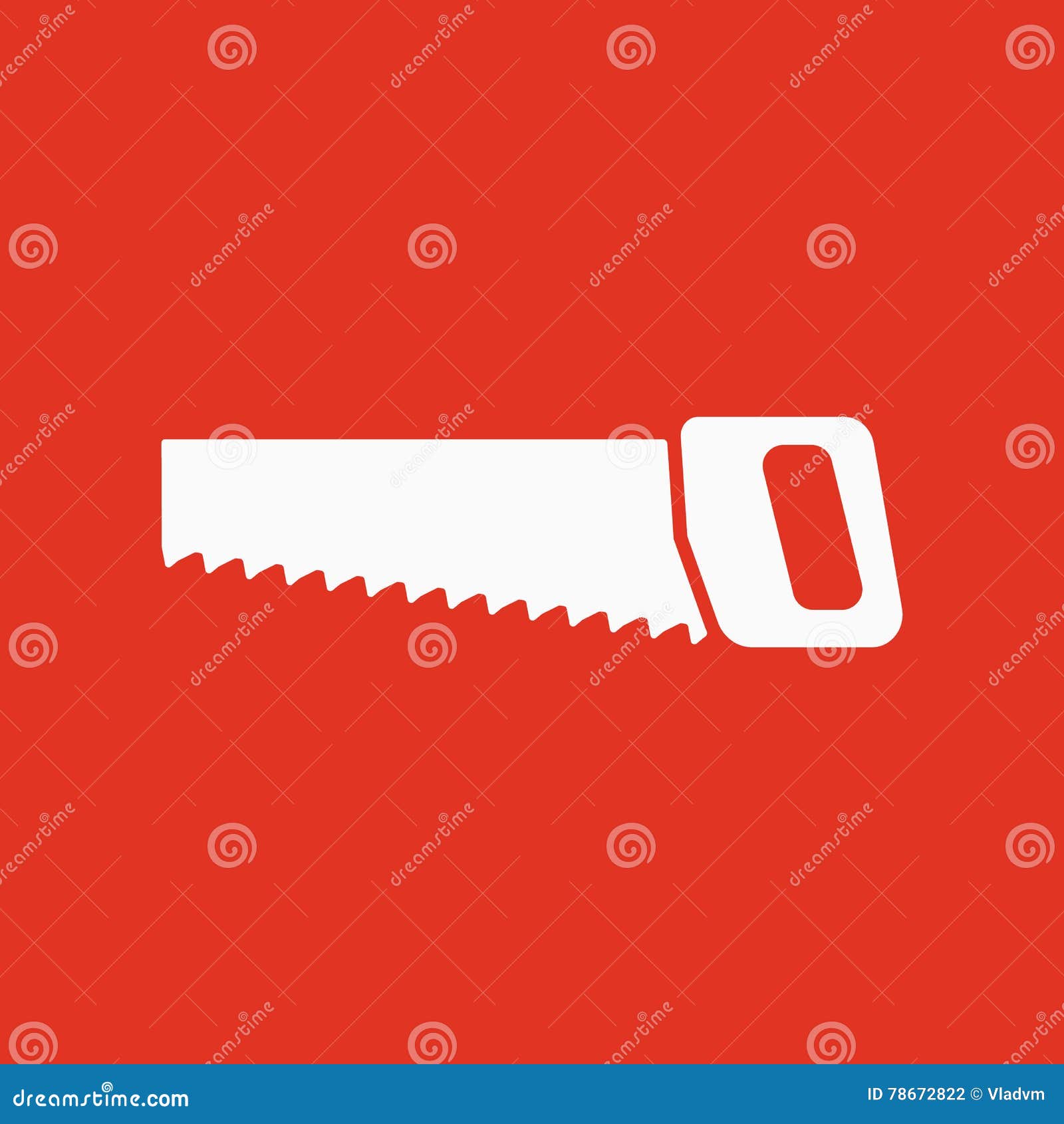 The saw icon. Saw symbol stock vector. Illustration of icon - 78672822