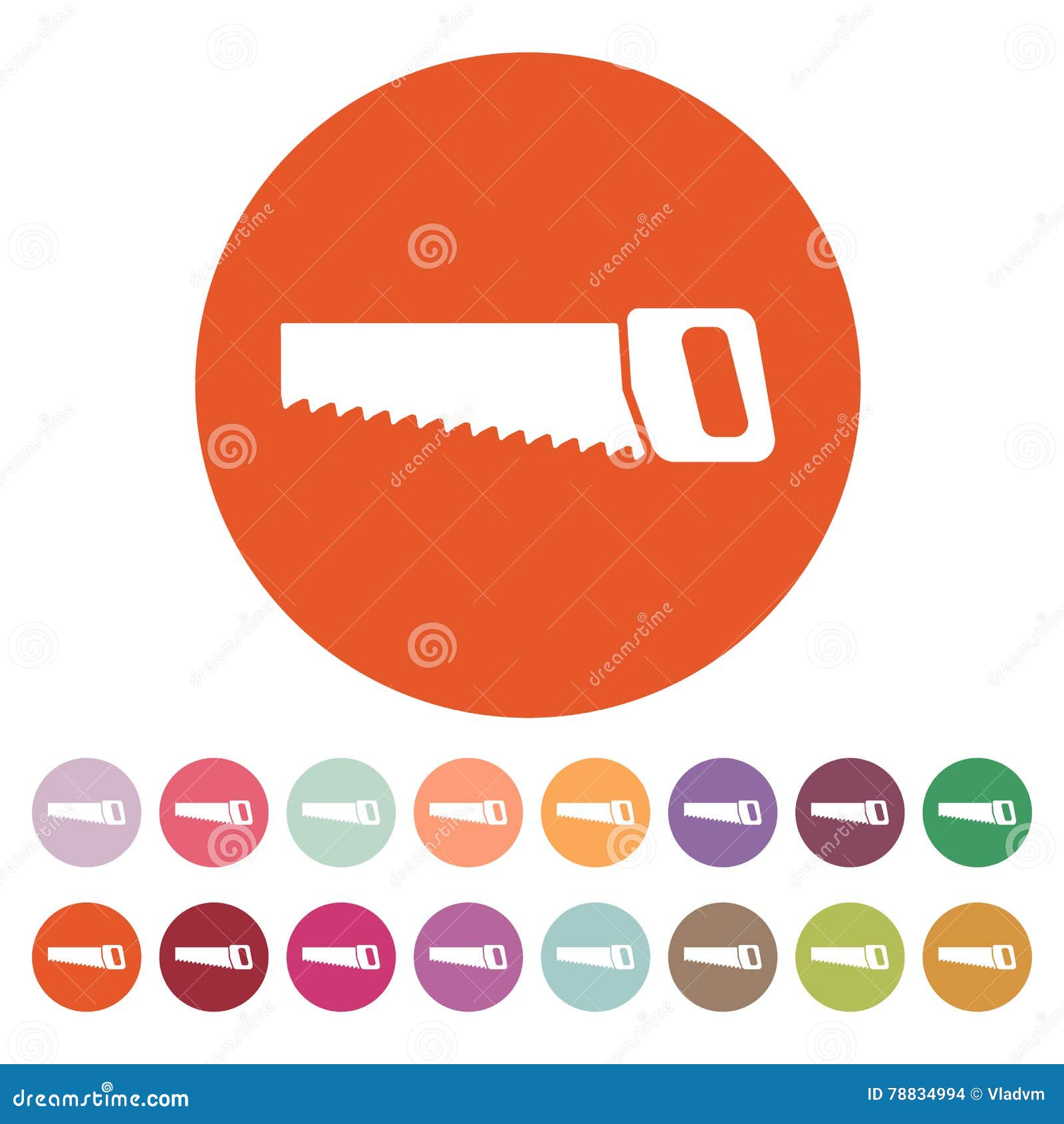 The saw icon. Saw symbol stock vector. Illustration of industry - 78834994