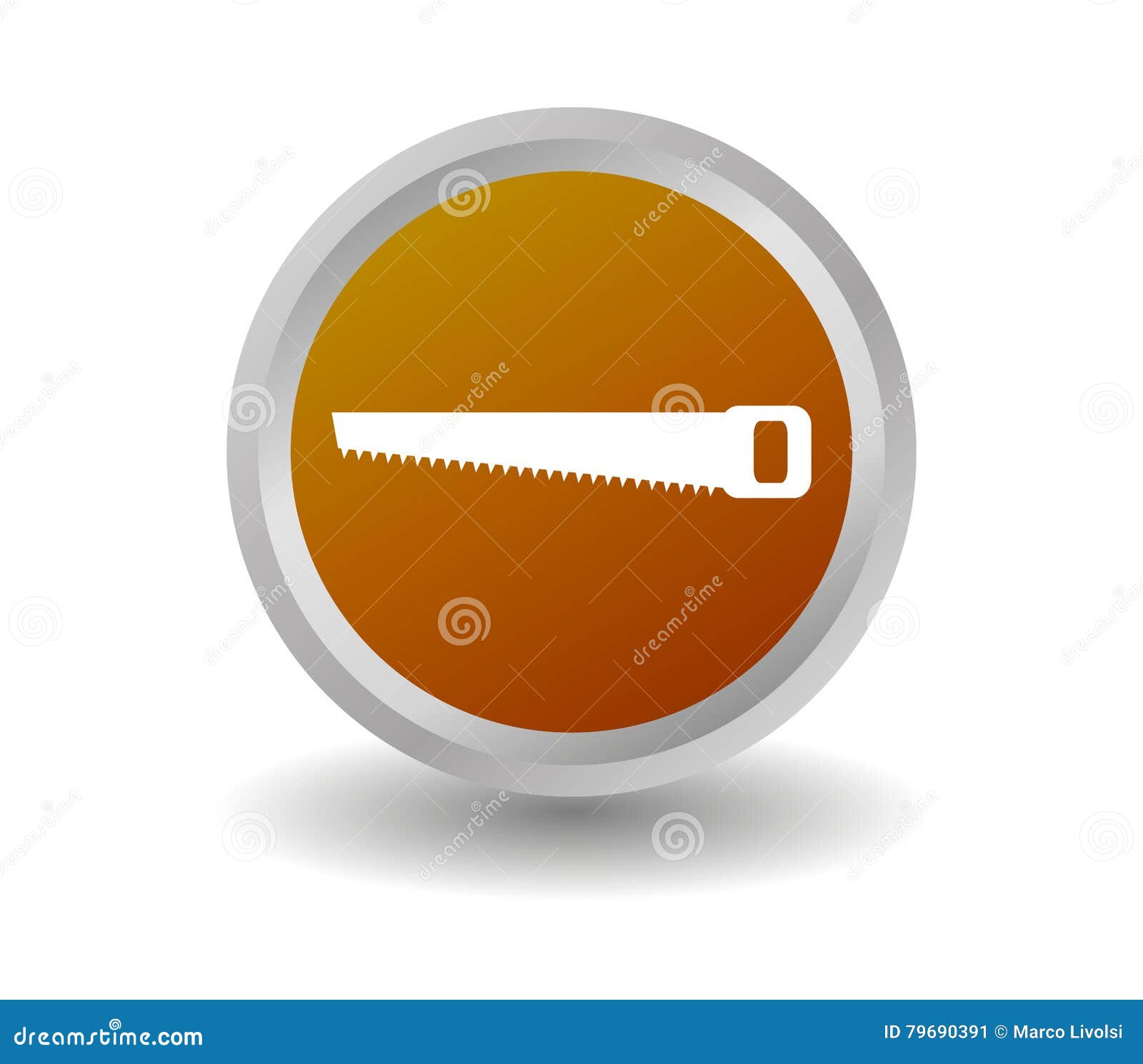 Saw icon stock illustration. Illustration of construction - 79690391