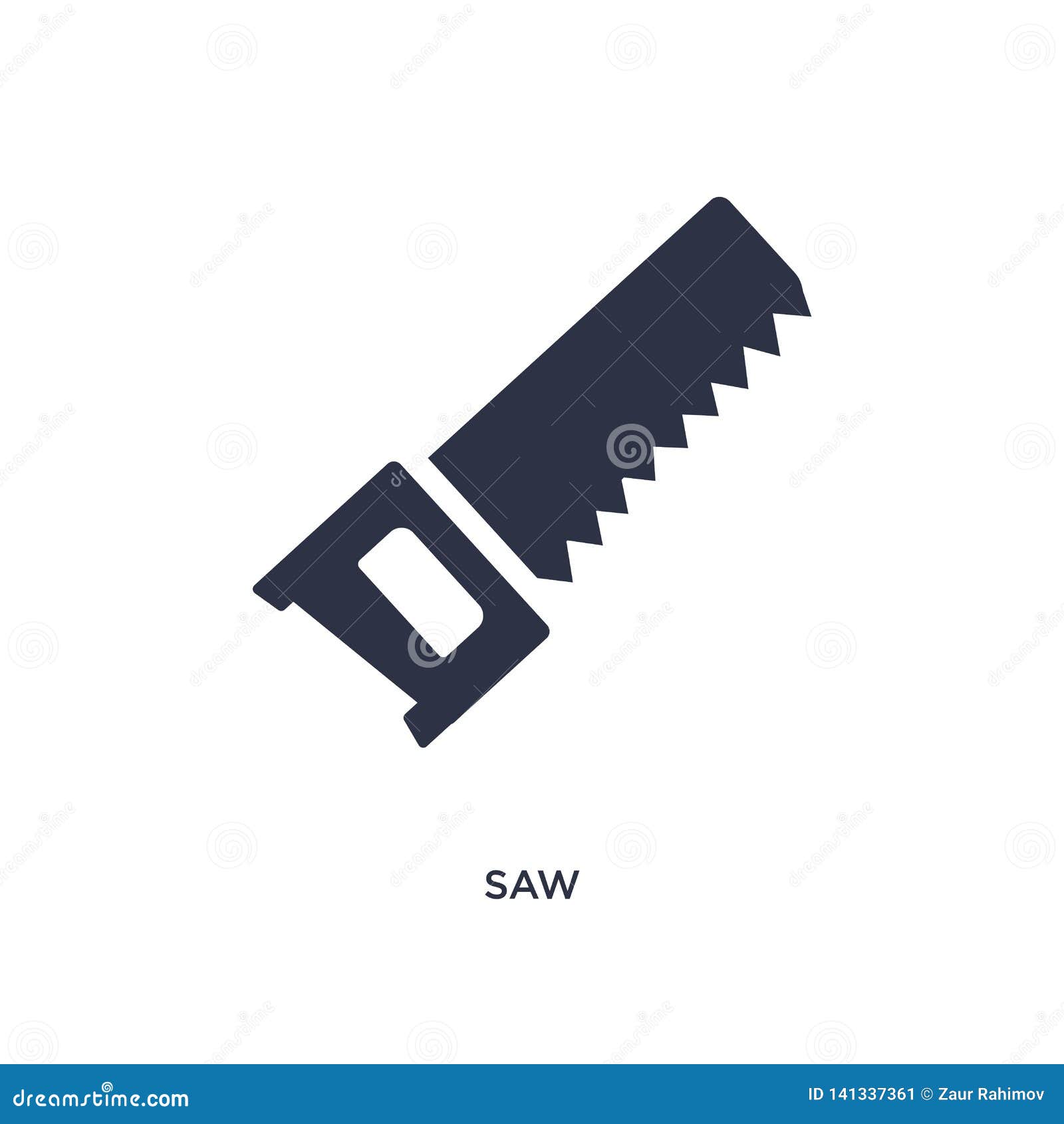 Saw Icon on White Background. Simple Element Illustration from ...