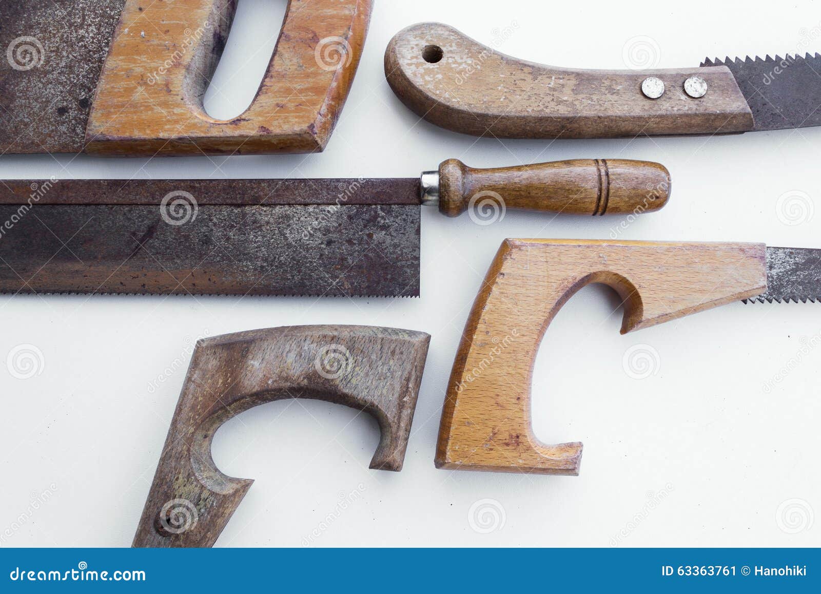 Saw / Old Handsaw Isolated - Vintage Tools Stock Image - Image of retro ...