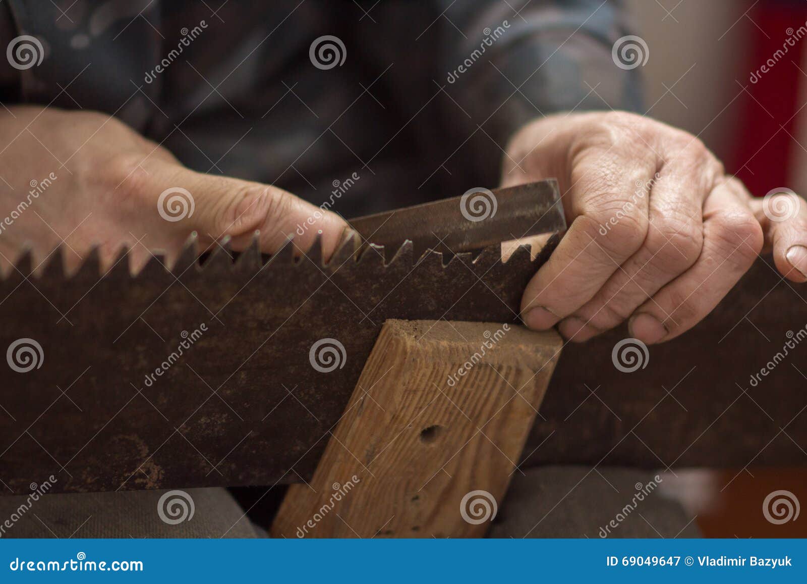 Saw Sharpening stock image. Image of protective, metal - 69049647
