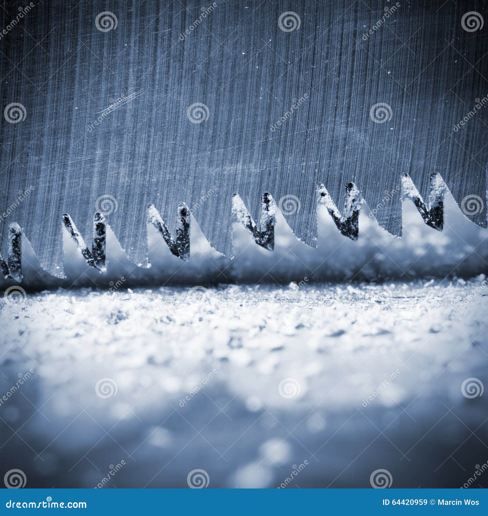 Saw teeth close-up. stock image. Image of open, macro - 64420959