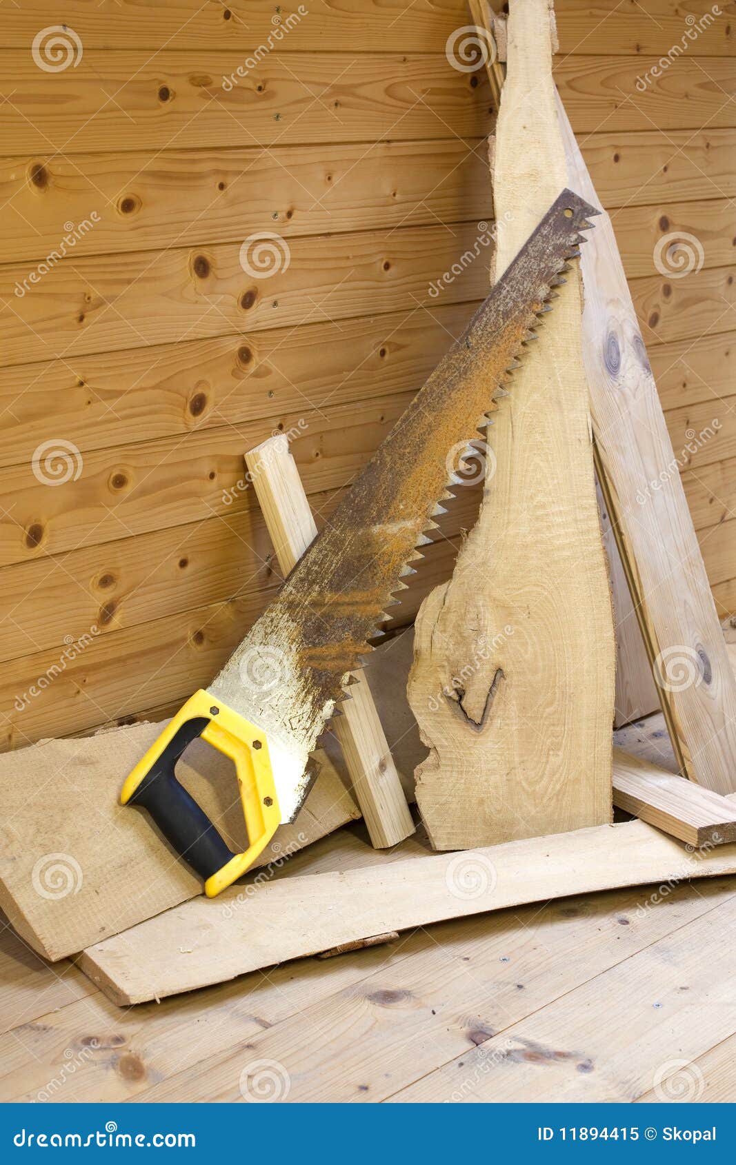 Saw and timber stock image. Image of timber, material - 11894415