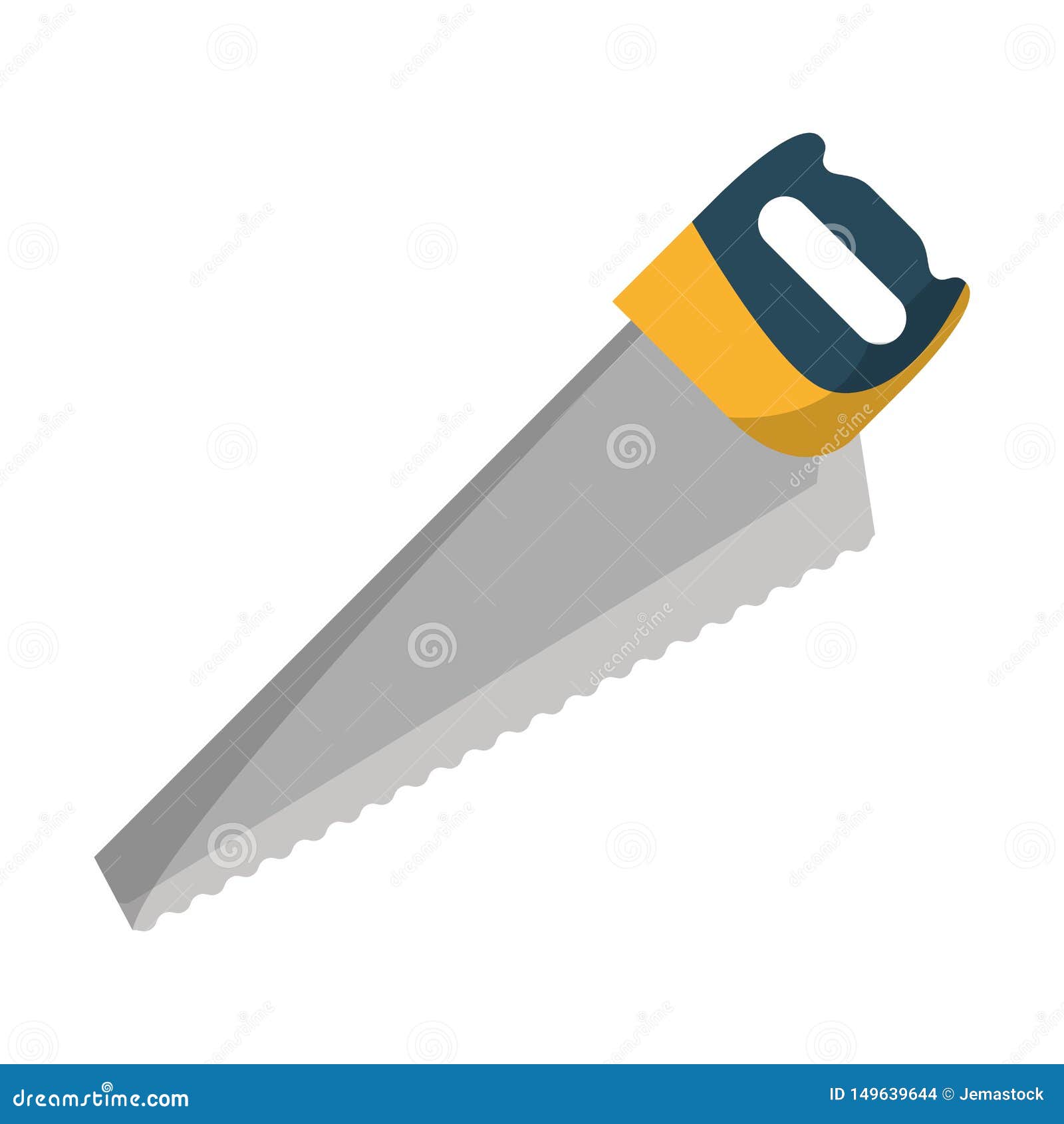 Saw Tool Icon Cartoon Isolated Stock Vector - Illustration of symbol ...