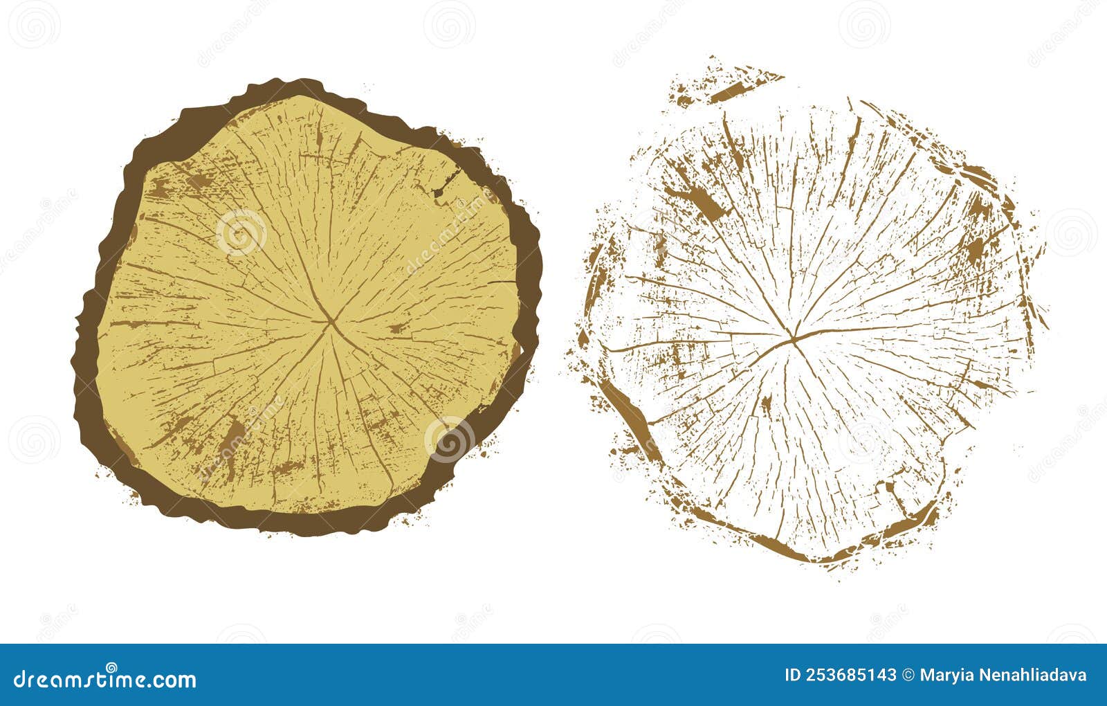 Saw a Tree. Vector Illustration Stock Vector - Illustration of ...