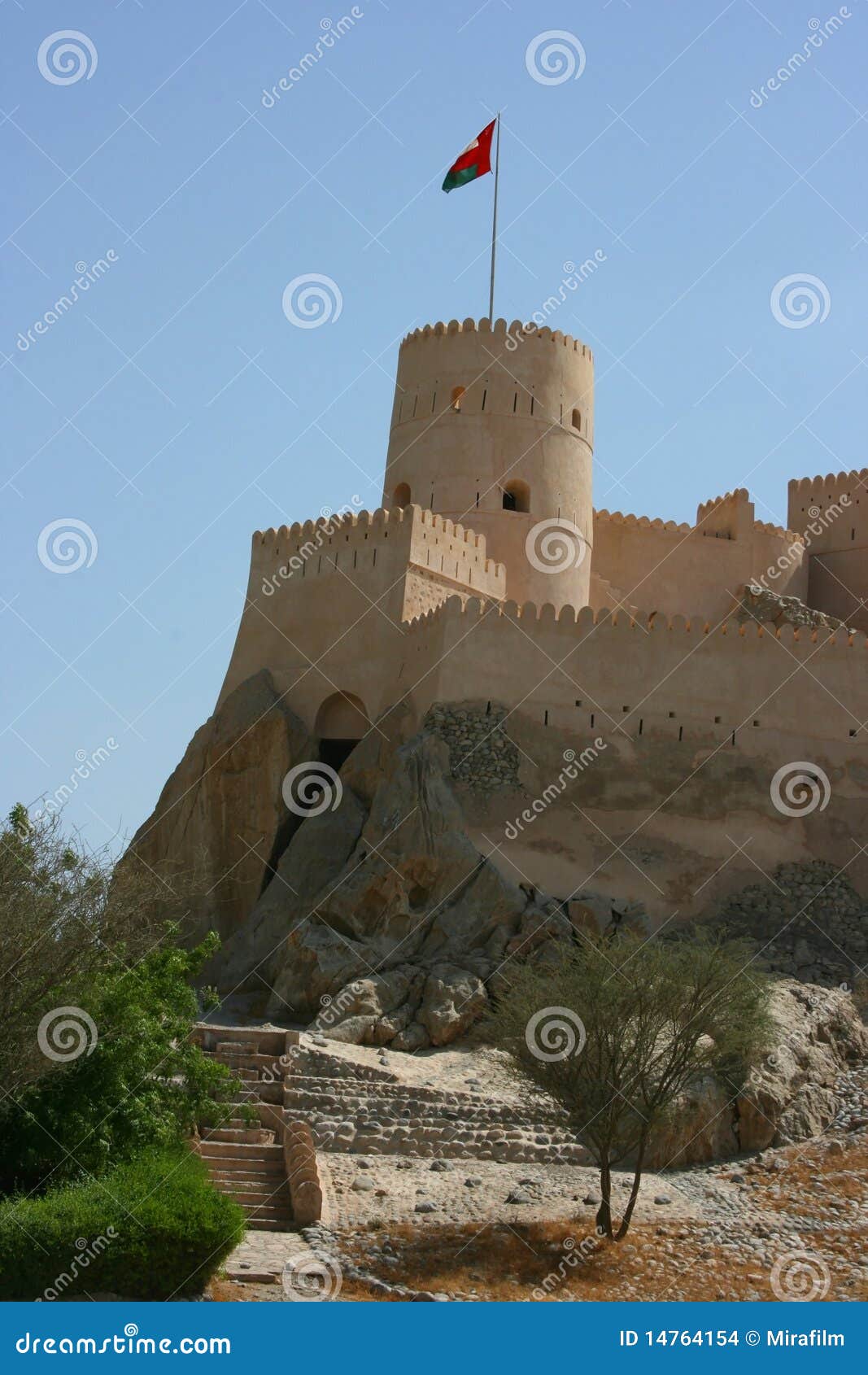 Sawadi Fort stock photo. Image of brick, oman, tourist - 14764154