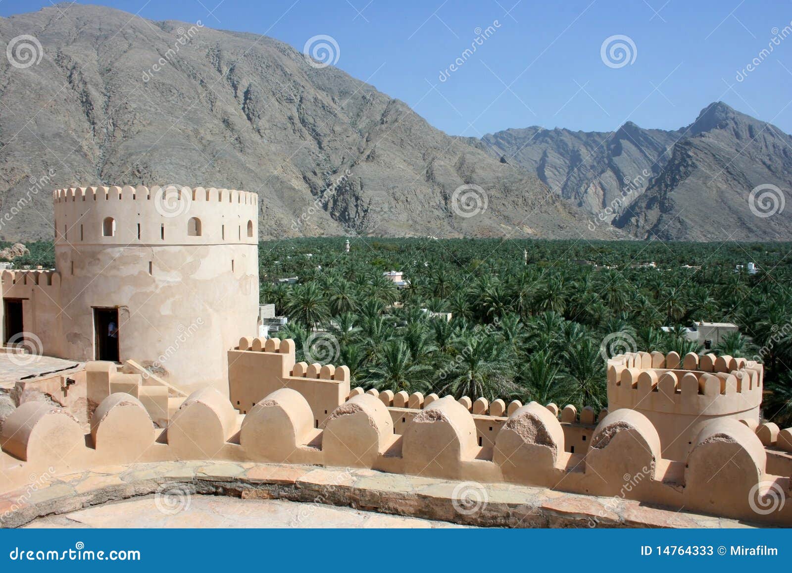 Sawadi Fort stock image. Image of defense, desert, kisra - 14764333