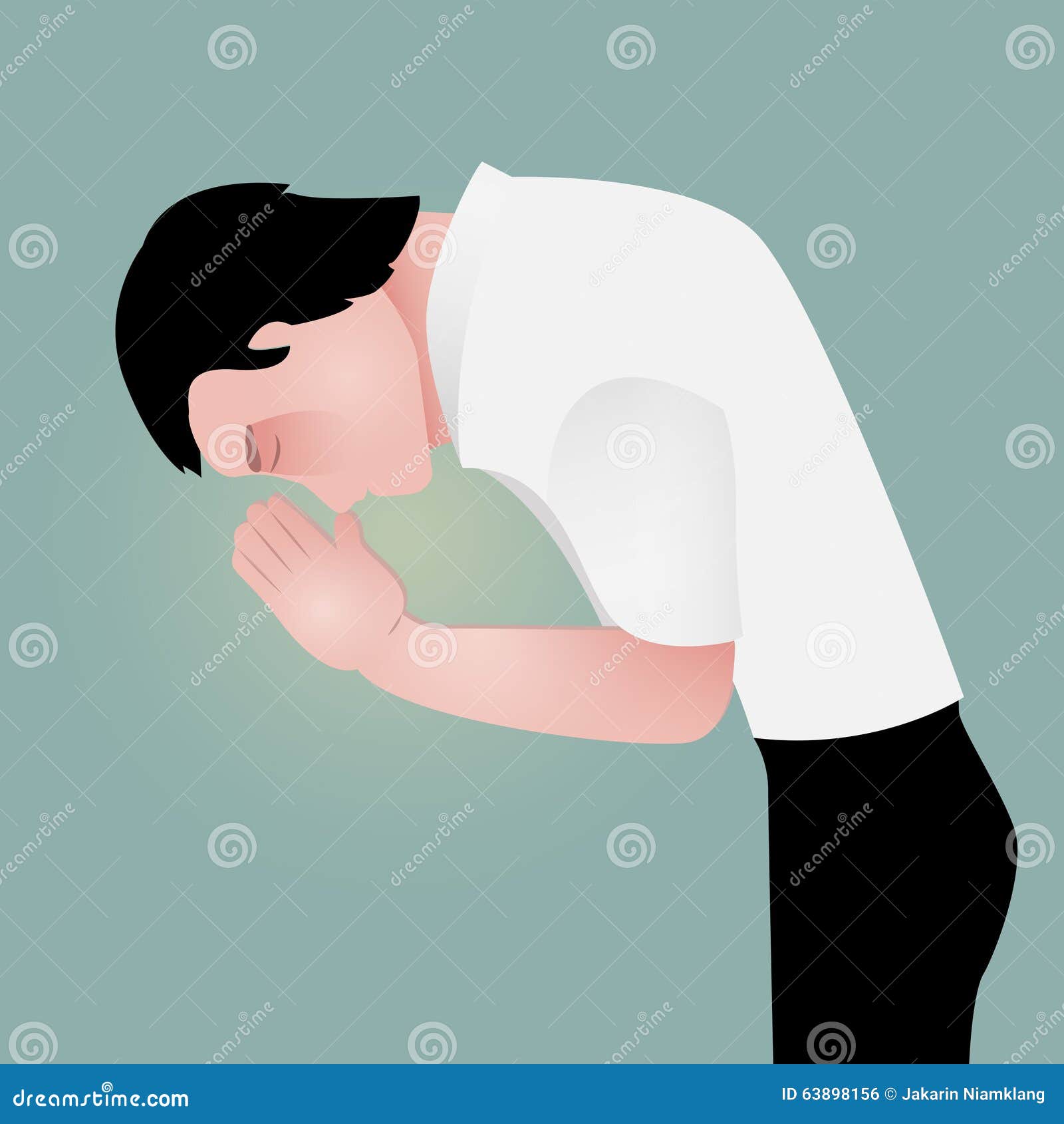 Sawasdee stock vector. Illustration of gesture, thai - 63898156