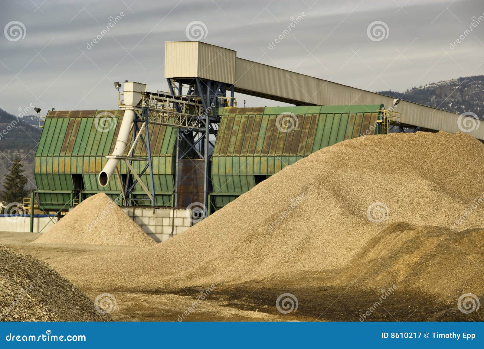 Sawdust Mill stock image. Image of columbia, wooden, industrial - 8610217