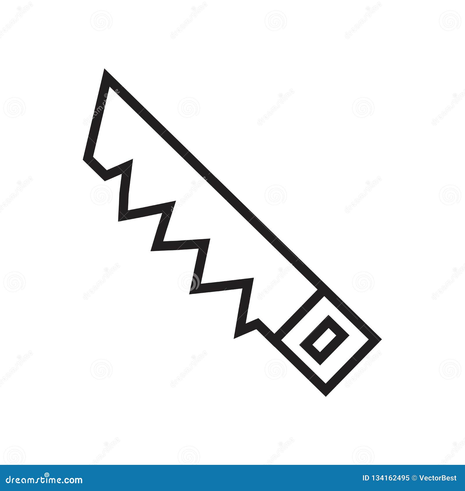 Sawing Icon Vector Sign and Symbol Isolated on White Background Stock ...