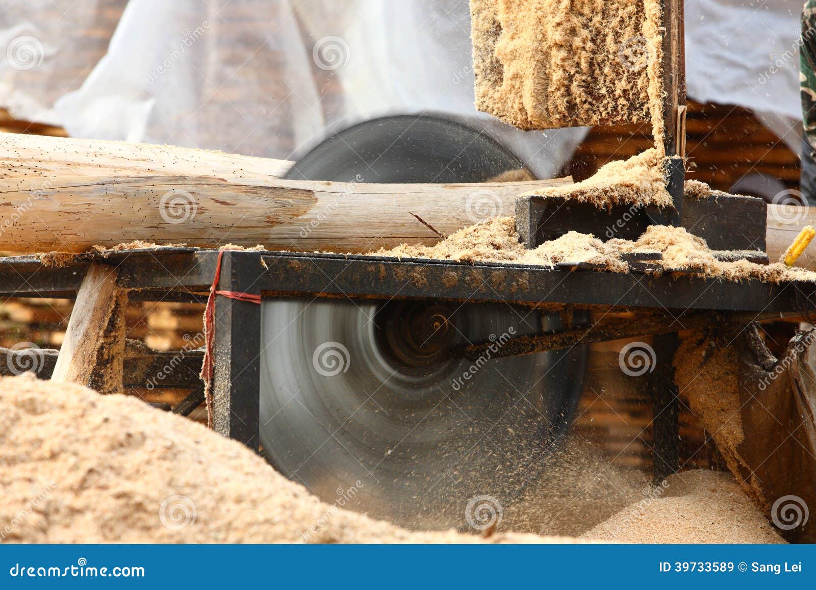 Sawing wood stock image. Image of sawing, sharp, cutting - 39733589