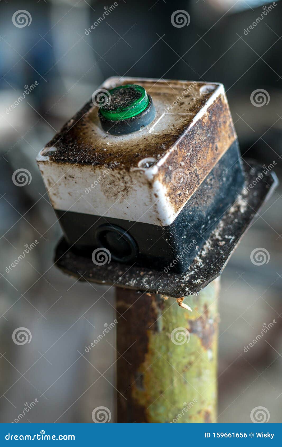 Image of Machine Power Button, Close-up Stock Photo - Image of factory ...