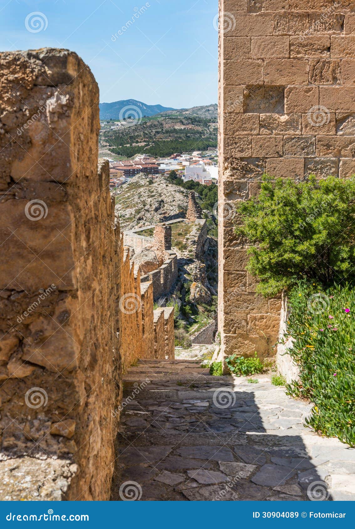 Sax Castle stock image. Image of fortress, province, sunny - 30904089