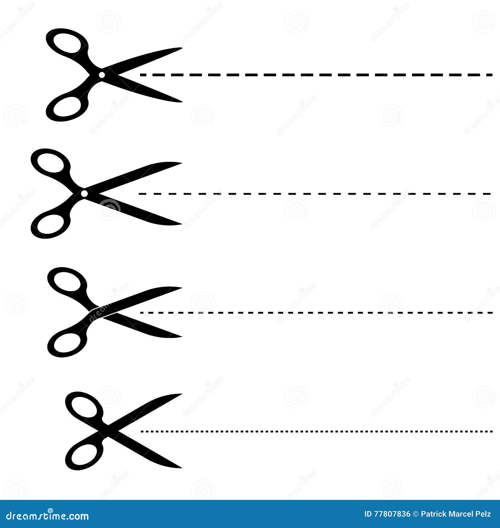 Sax Med Den Streckade Linjen Vektor Illustrationer - Illustration av ...