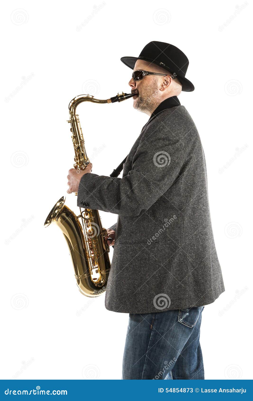 Sax Player stock image. Image of playing, adult, sunglasses - 54854873