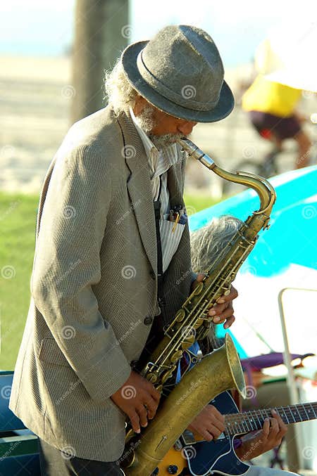 Saxaphone Man 1 stock photo. Image of elderly, entertainer - 69700