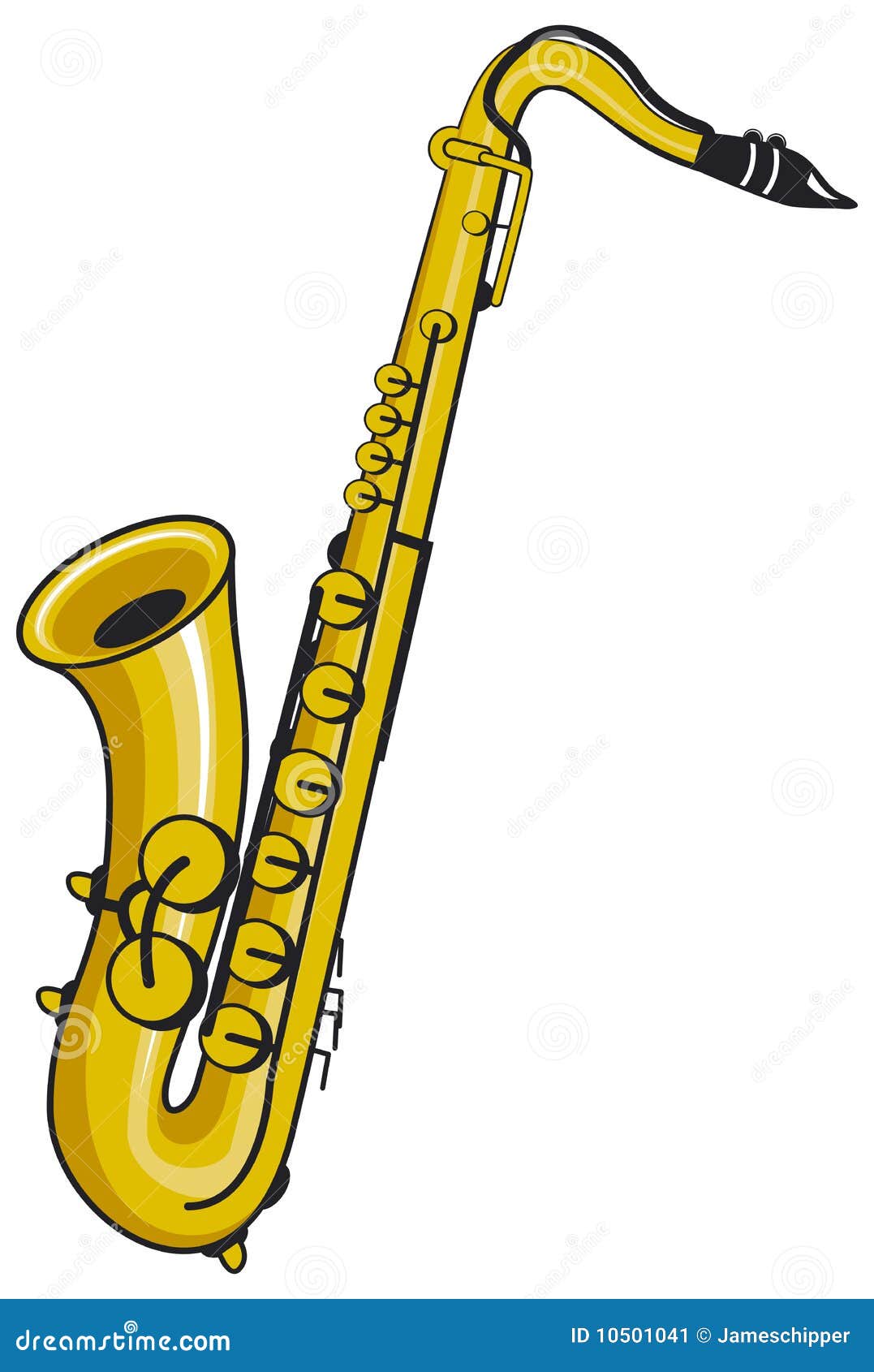 Saxofón ilustración del vector. Ilustración de jazz, acontecimiento ...