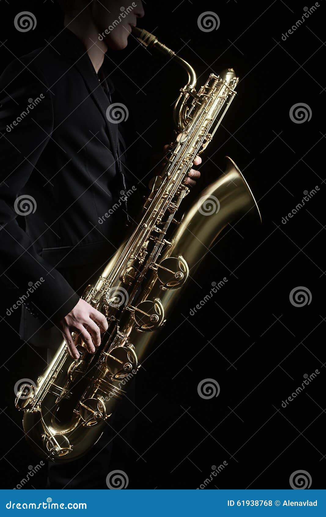 Saxofon Jazz Instruments arkivfoto. Bild av hand, bariton - 61938768