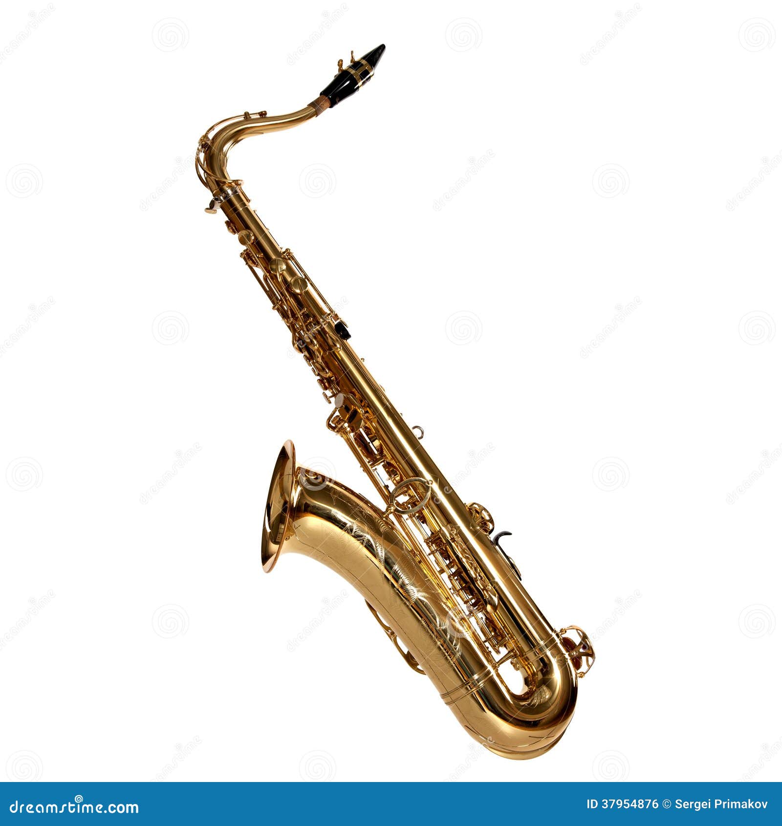 Saxofone isolado foto de stock. Imagem de bronze, usado - 37954876
