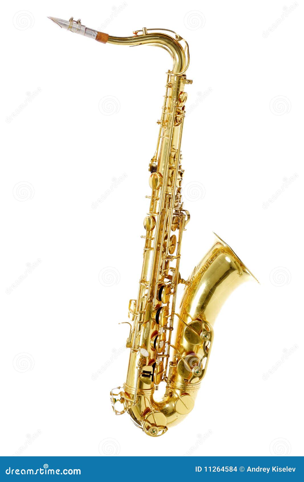 Saxofoon stock foto. Image of messing, goud, overleg - 11264584