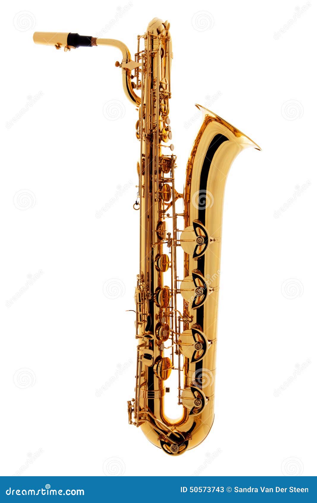 Saxofoon Over Witte Achtergrond Stock Afbeelding - Image of messing ...
