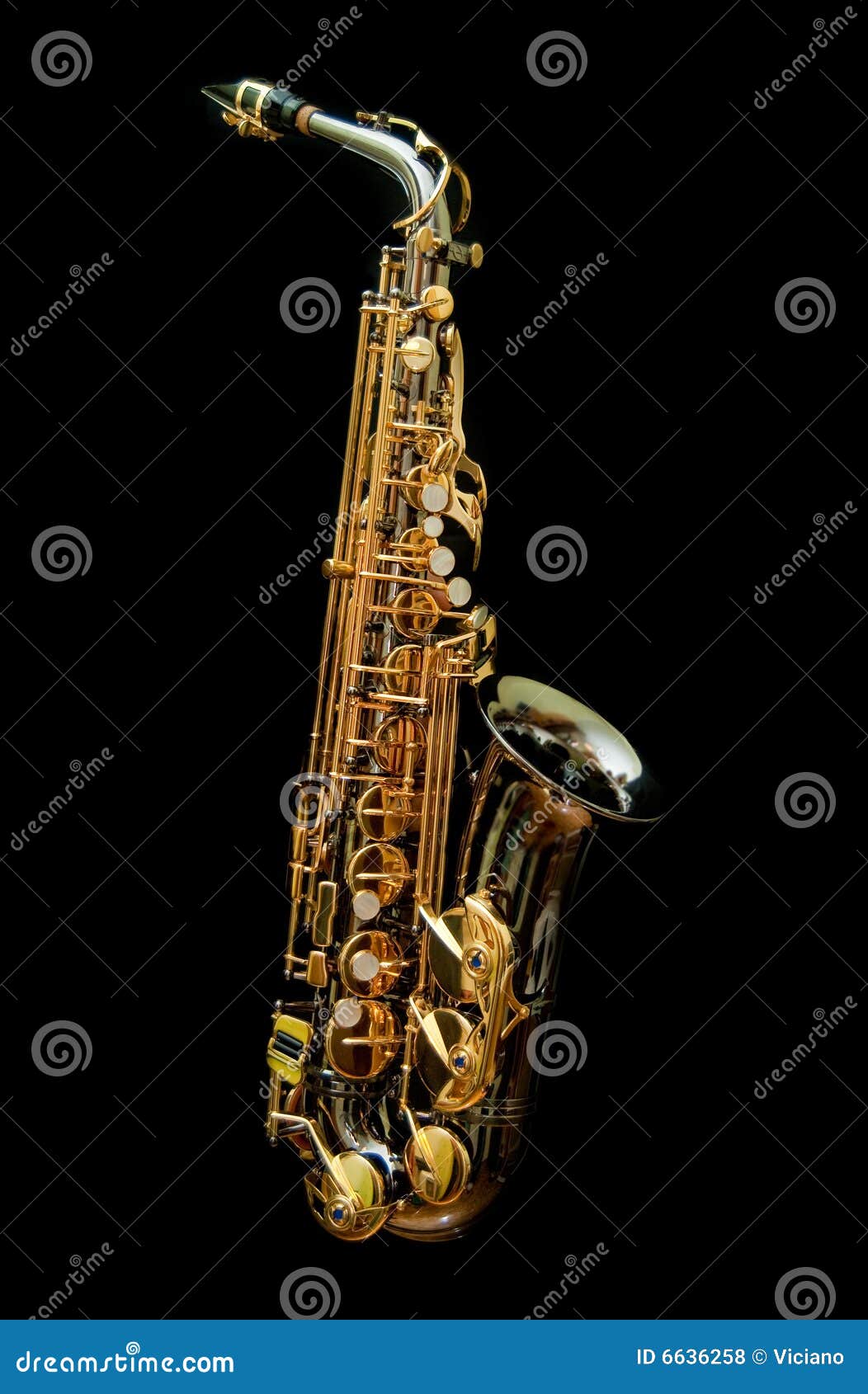 Saxofoon in Zwarte Reeks - 1 Stock Foto - Image of geluid, mondstuk ...