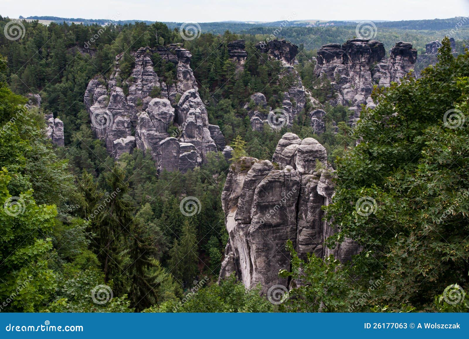 Saxon Switzerland National Park Stock Image - Image of czech, mountain ...