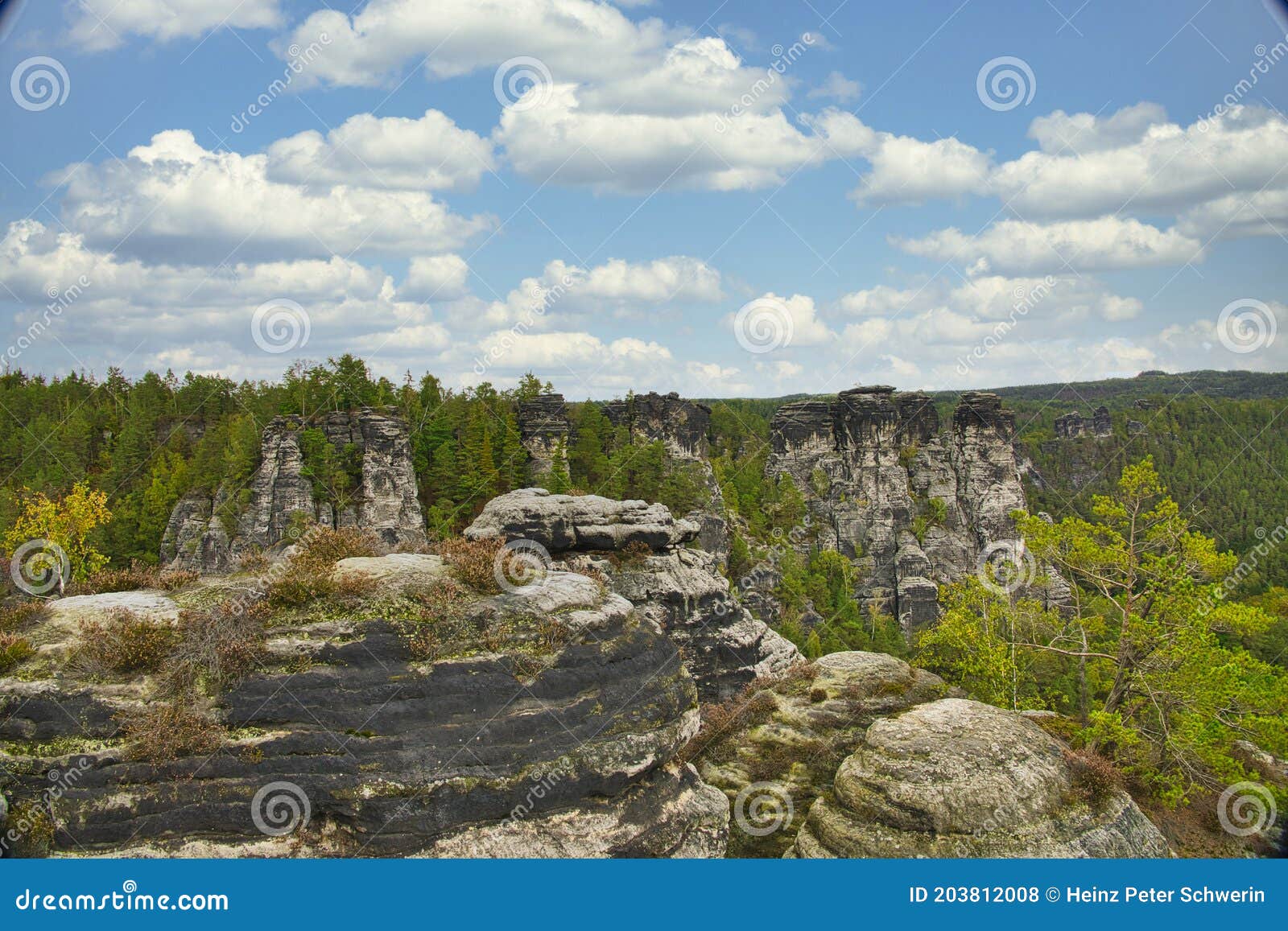 Saxon Switzerland is a Unique Natural Wonder in Germany Stock Photo ...