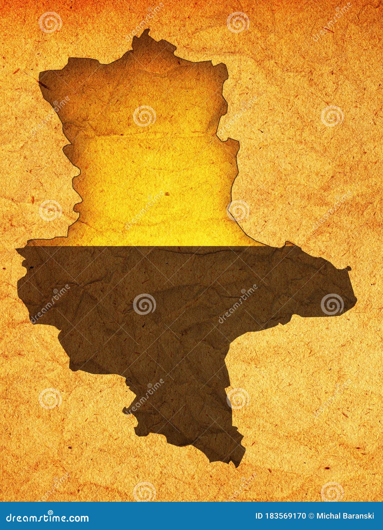 Saxony anhalt region map stock illustration. Illustration of ...