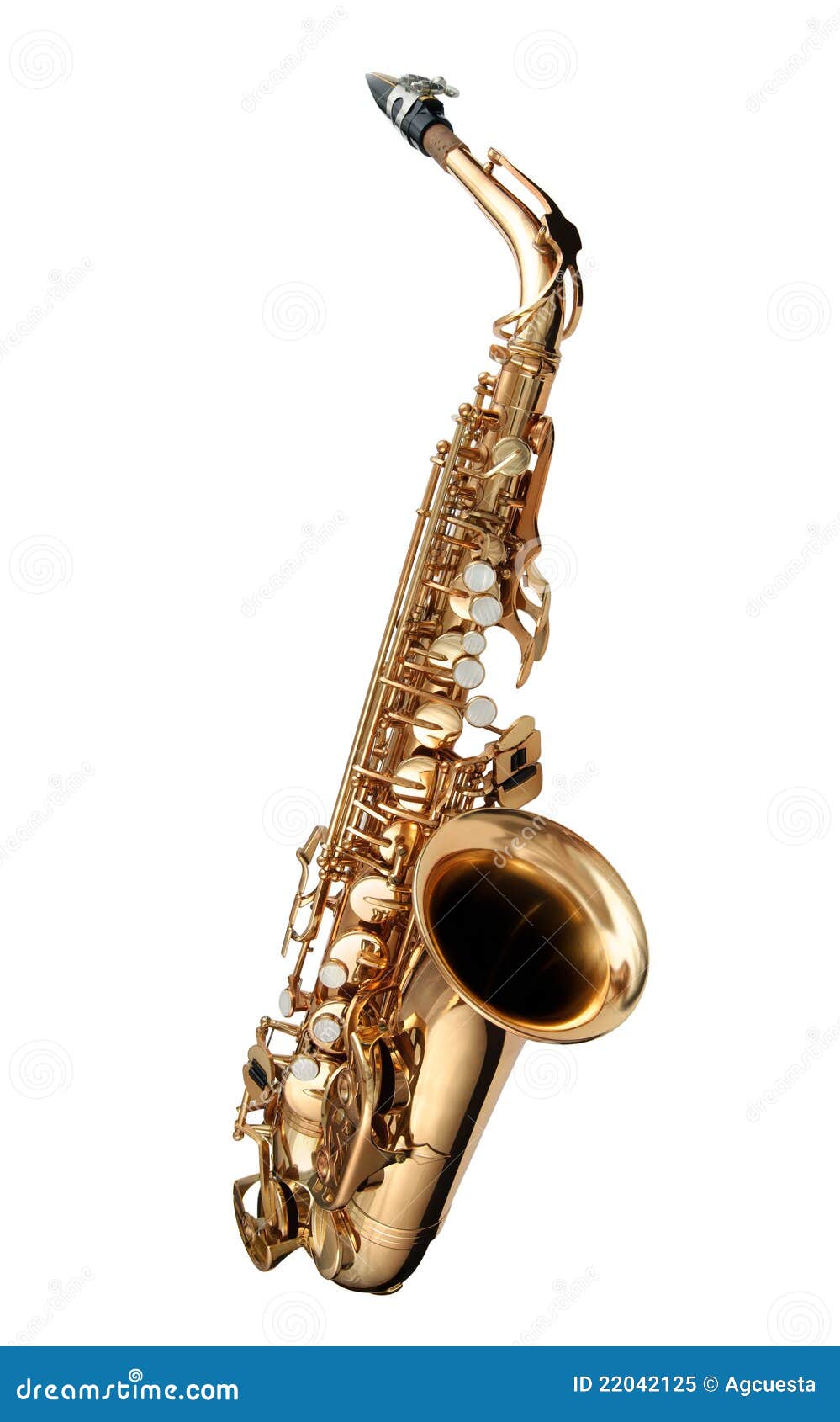 Saxophon-Jazzinstrument stockbild. Bild von tasten, instrument - 22042125
