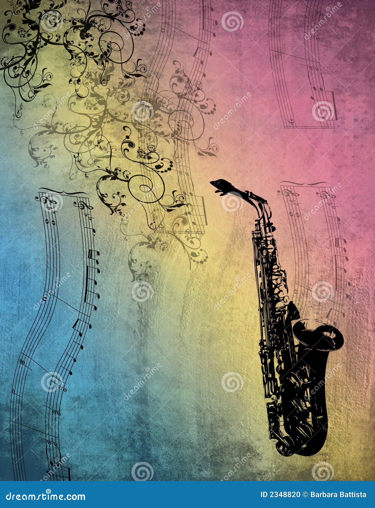 Saxophon-Musik stockfoto. Bild von klassisch, dekorativ - 2348820