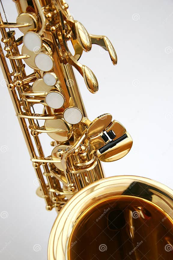Saxophone 1 stock image. Image of musical, instrument - 1170165