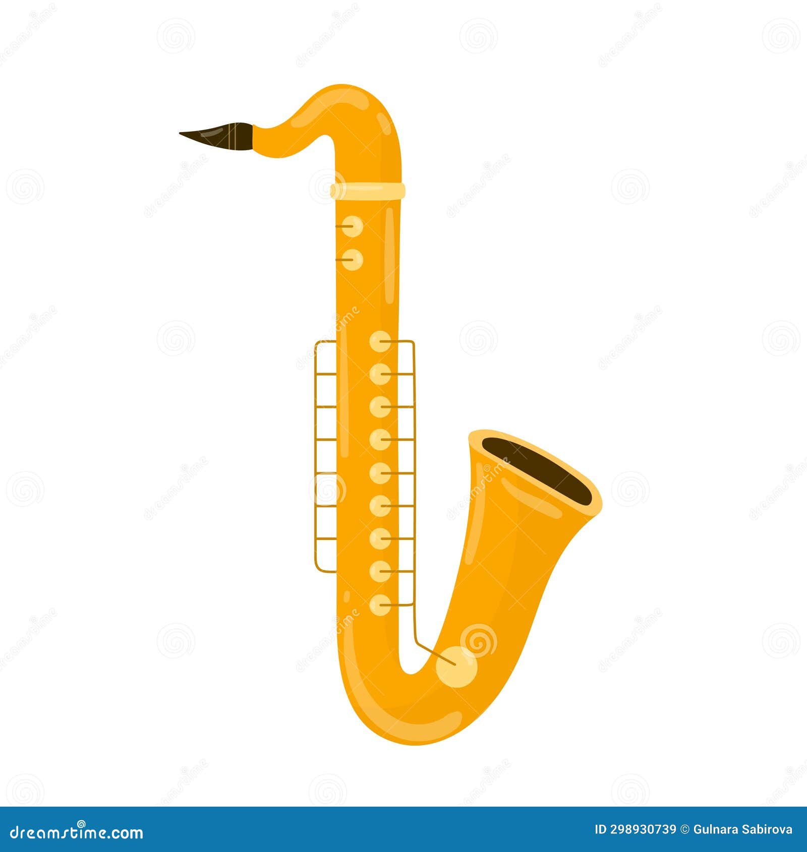 Saxophone Musical Instrument. ?olorful Paint Splash Illustration ...