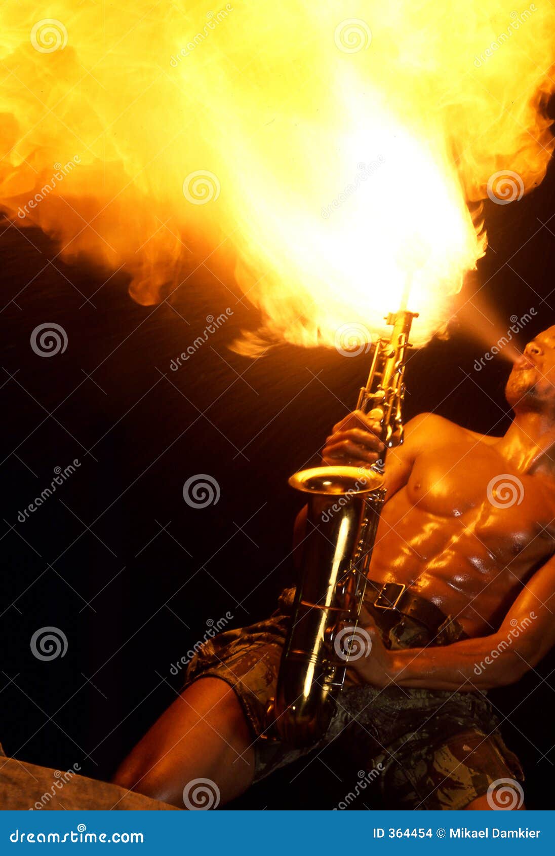 Saxophone stock photo. Image of blow, flame, blowing, danger - 364454