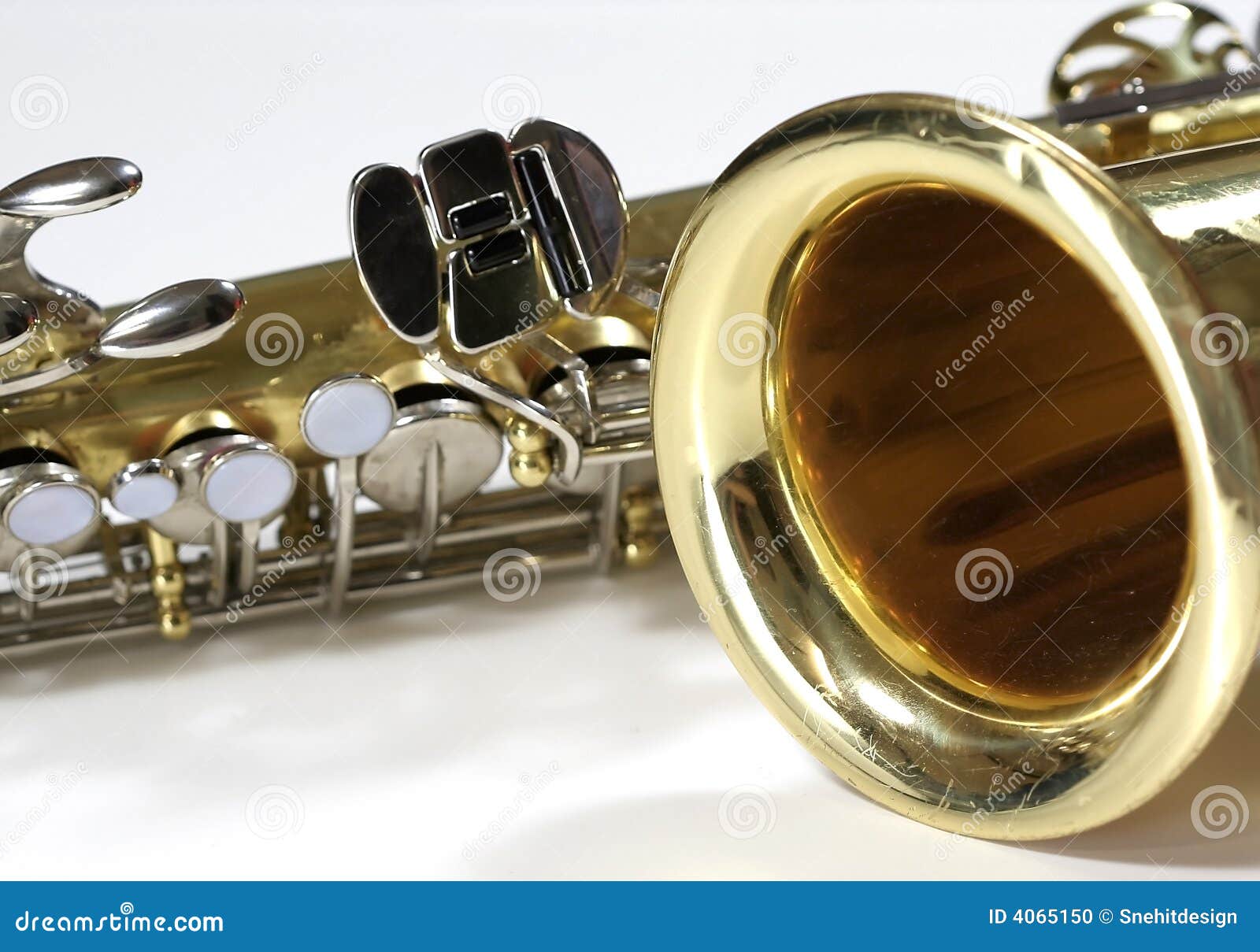 Saxophone stock photo. Image of white, brass, story, instrument - 4065150