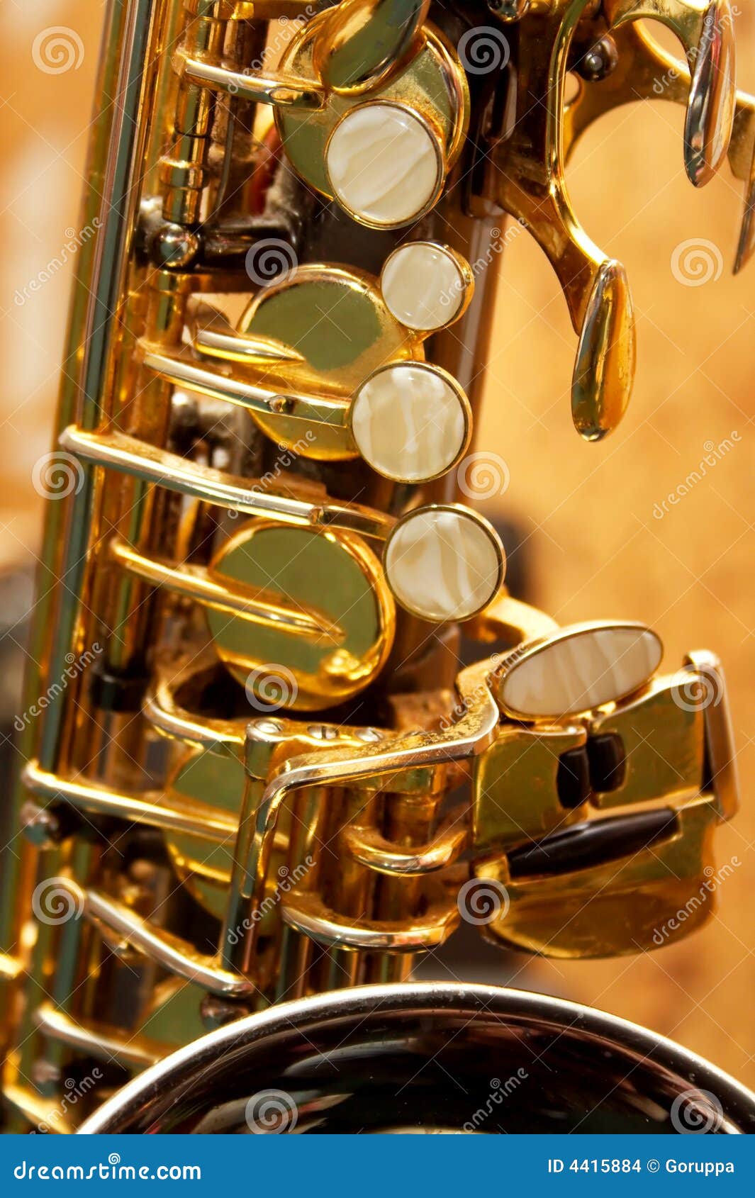 Saxophone stock photo. Image of musical, solo, valve, sound - 4415884